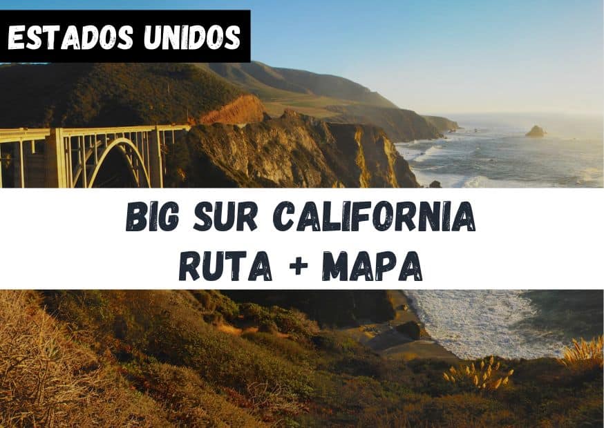 Mapa De California Big Sur